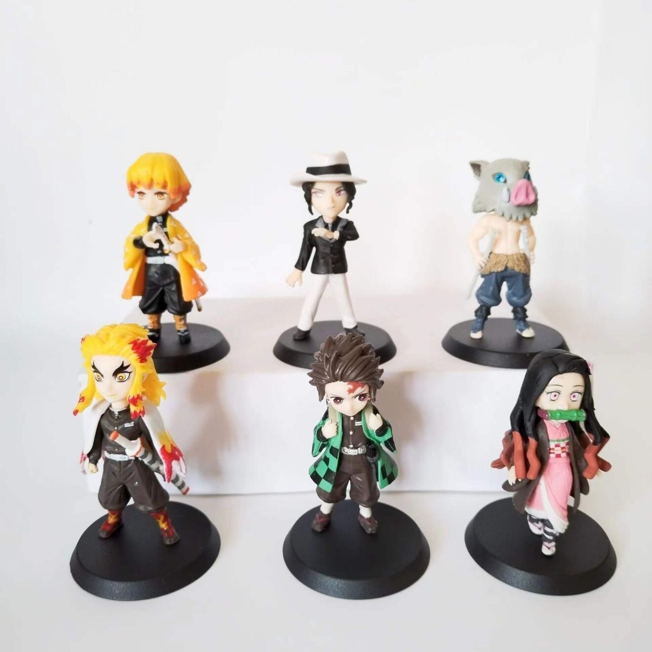 Demon Slayer 6 pcs Action Figure set – justdoanime